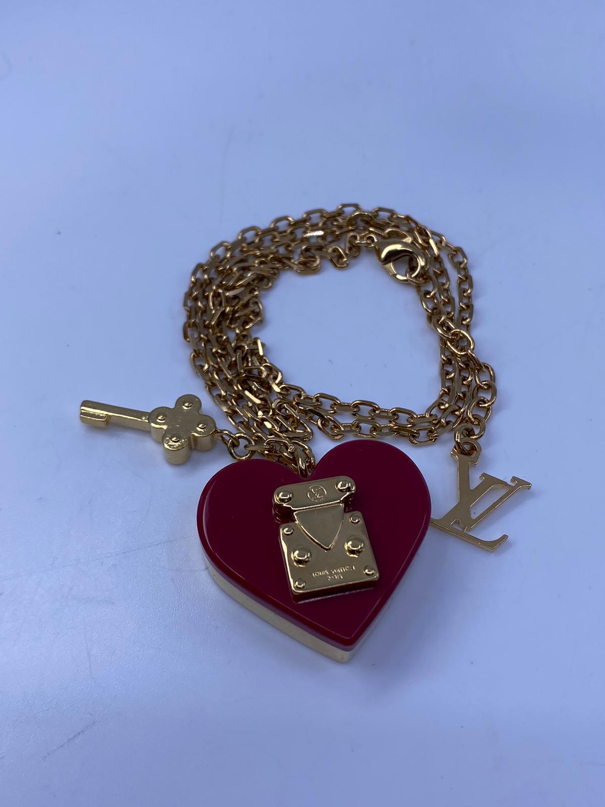 Louis Vuitton Women's Resin & Brass Lock Me Heart Pomme D'Amour ...