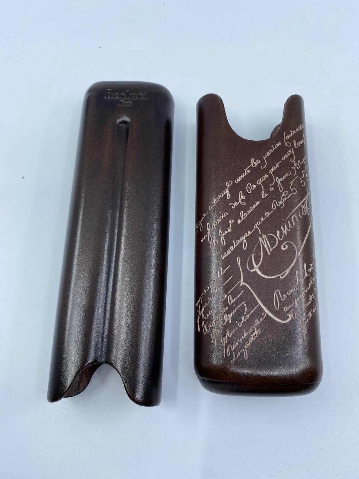 Engraved Venezia Calf Leather Two-Cigar Case – Luxuria & Co.