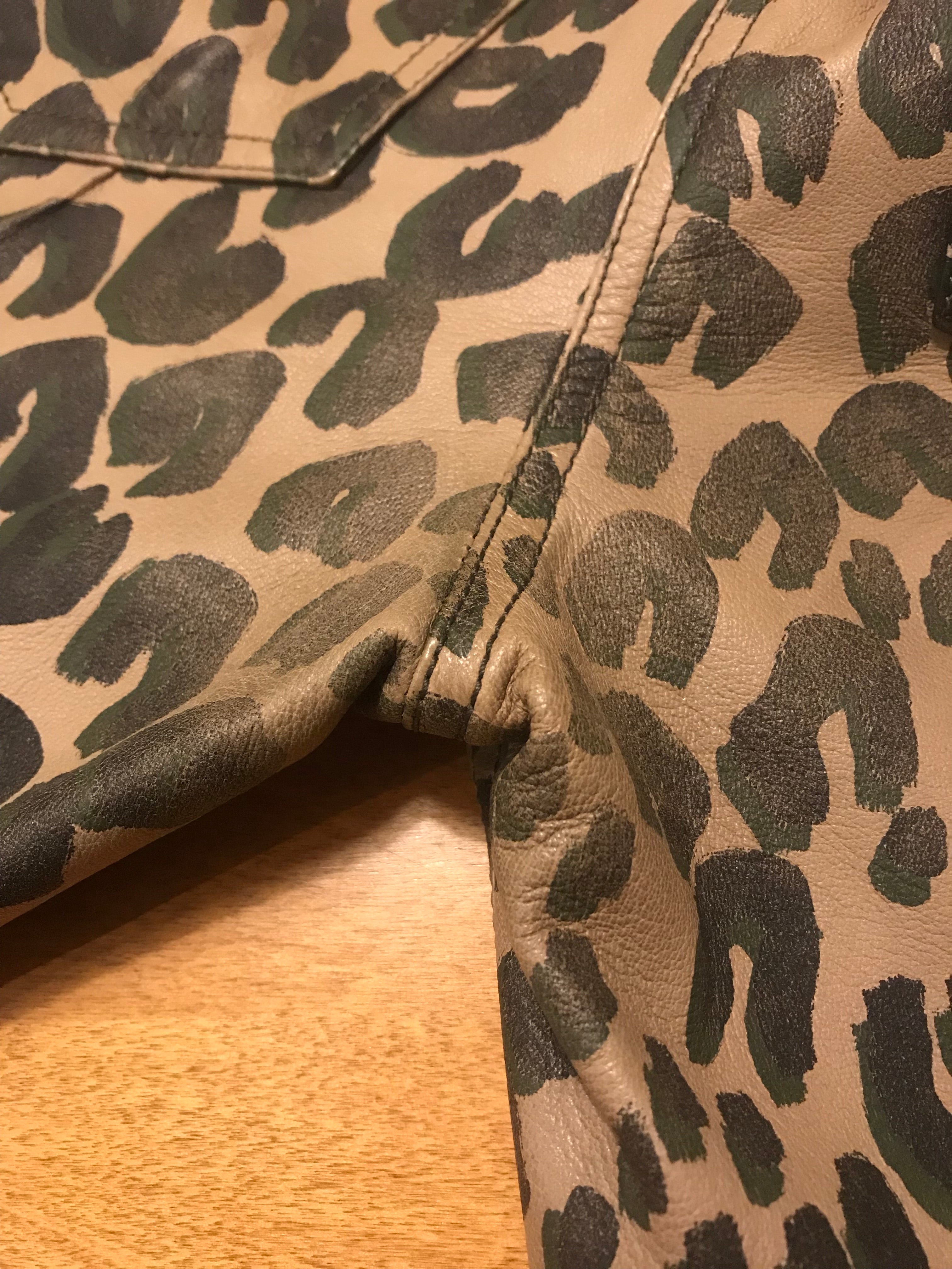 Louis Vuitton Women's Leather Leopard Print Pants – Luxuria & Co.